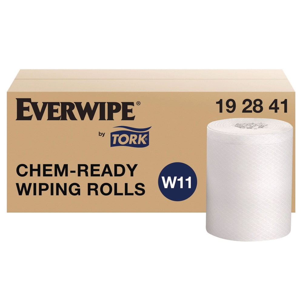 Tork 192841 1-Ply 12 x 12 Chem-Ready Wiping Rolls - White (6/Carton ...