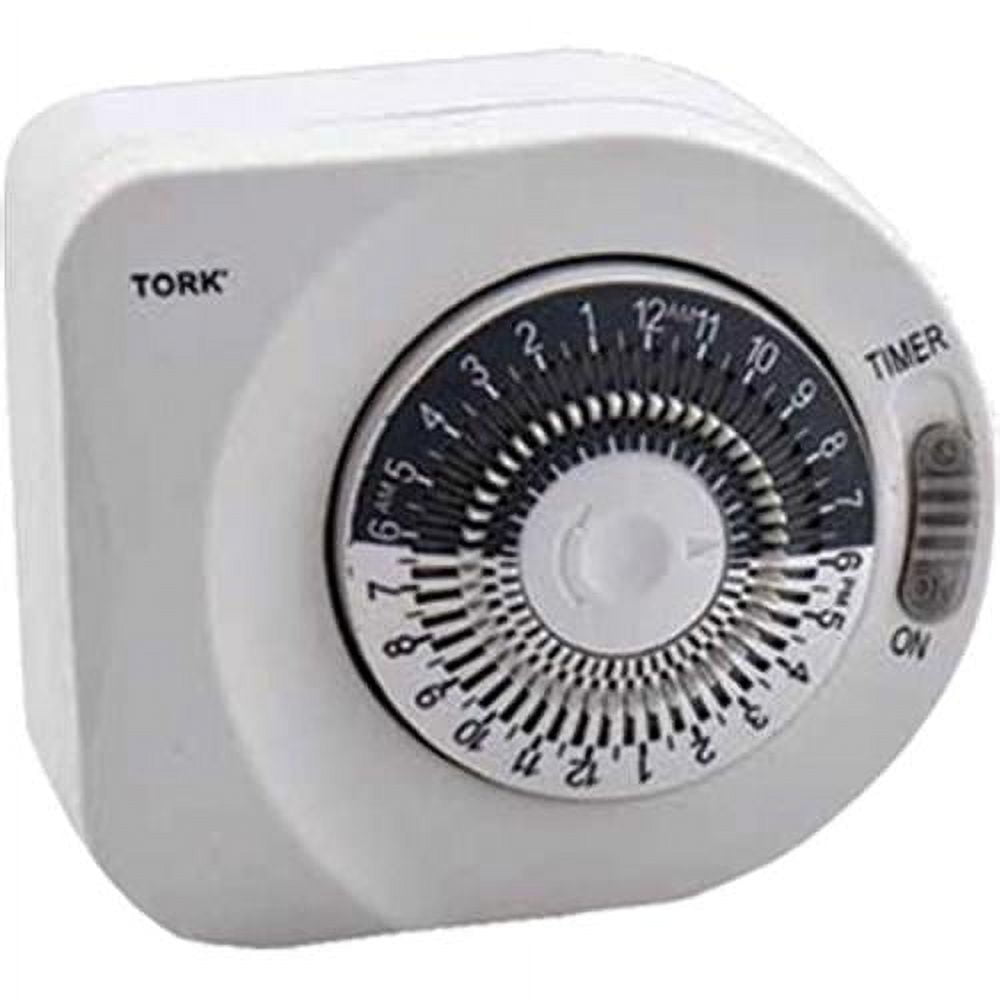 Tork 403A 24 Hour Mechanical Timer - 1 Polarized Outlet - Walmart.com