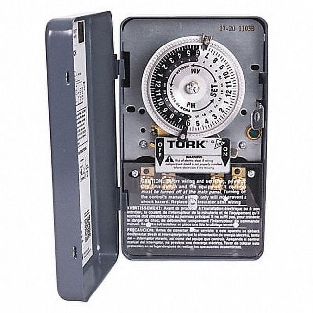 Tork Electromechanical Timer,120V,DPST-NO 1103B - Walmart.com