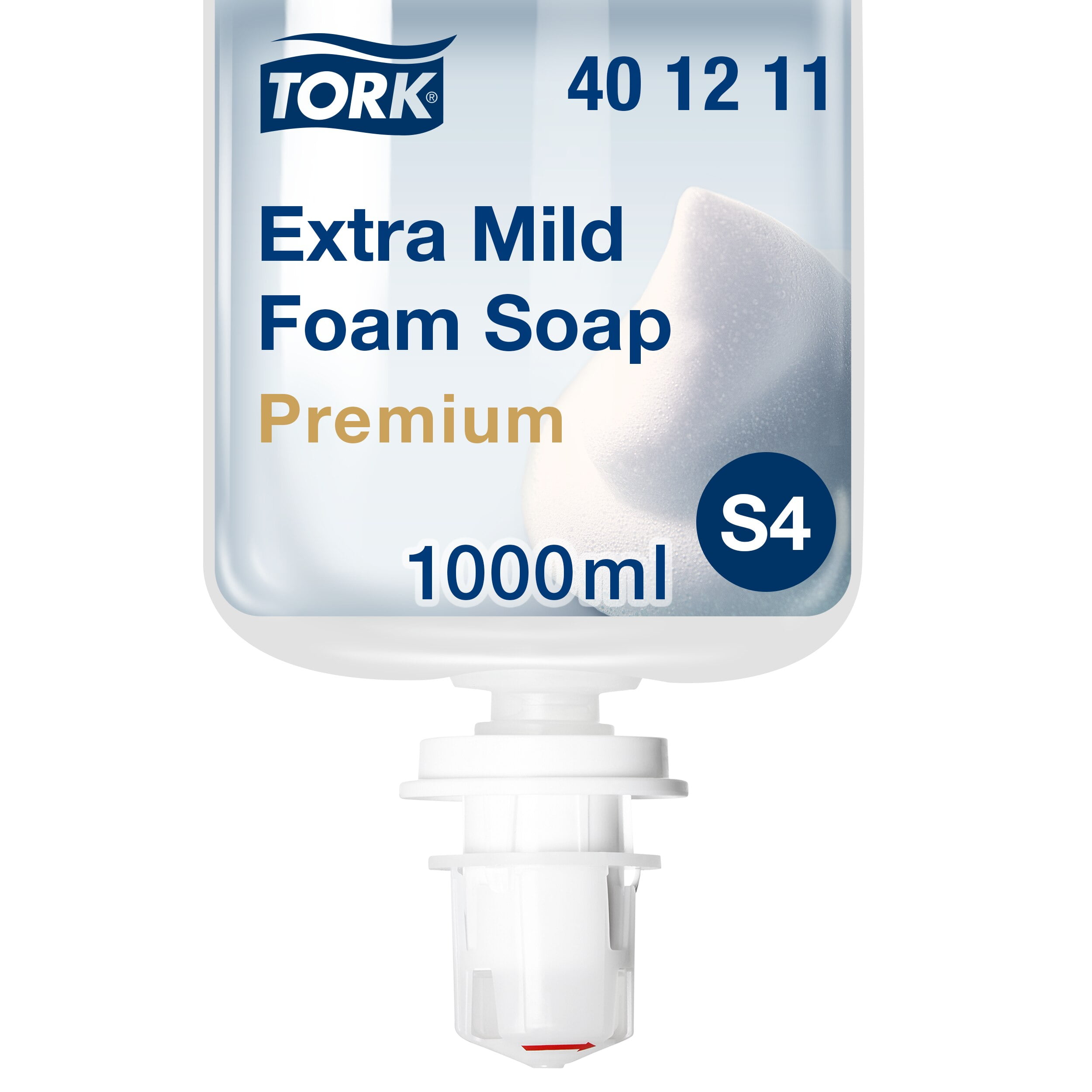 Tork Extra Mild Foam Soap S4, No Fragrance Added, 6 x 1L, 401211 ...