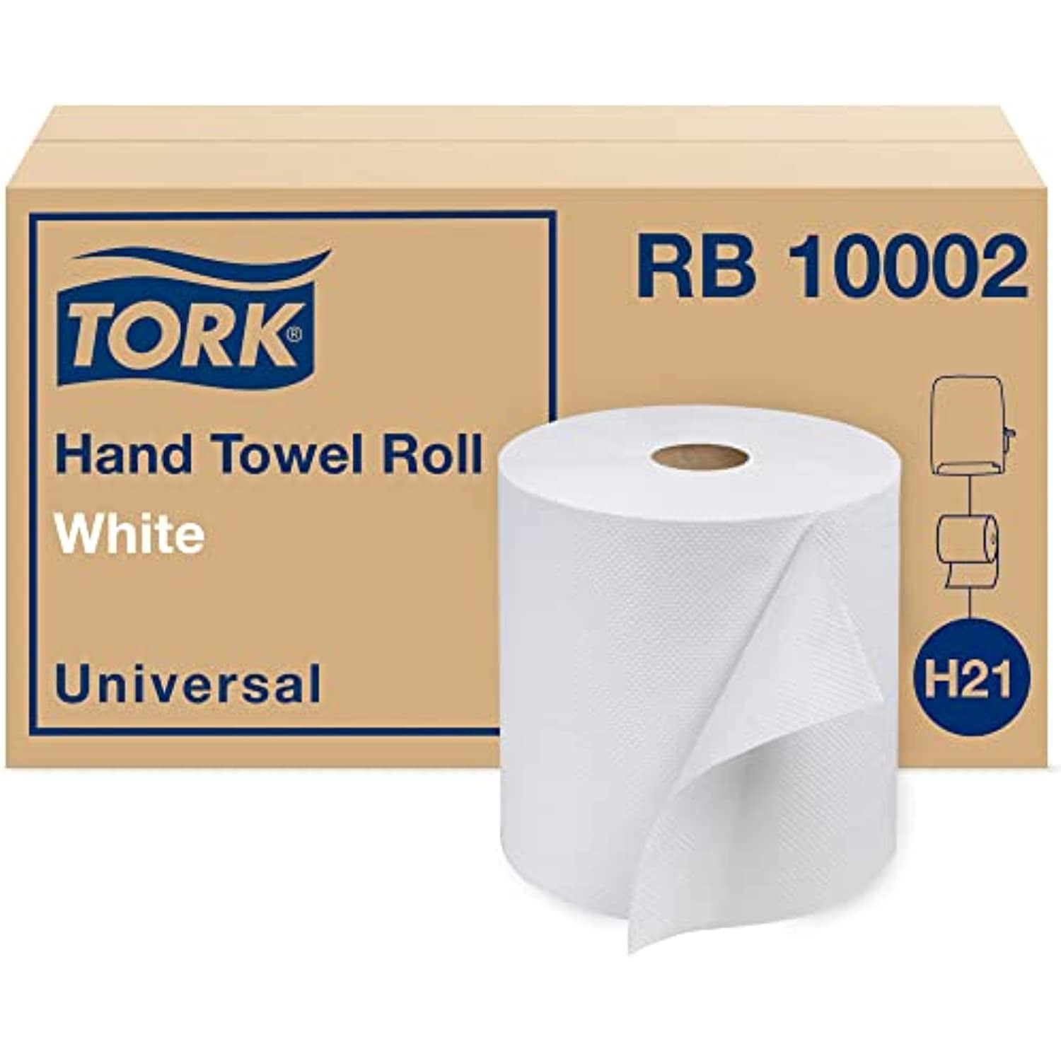 Tork H21 Hand Towel Roll, 1-Ply, 100% Recycled, 6 Rolls X 1000 Ft ...
