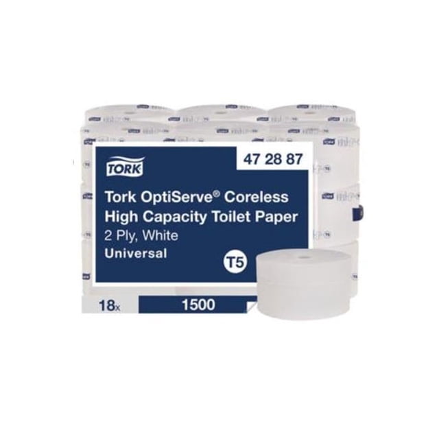 SCA Tissue TRK472887 Tork OptiServe High-Capacity Coreless Toilet Paper ...