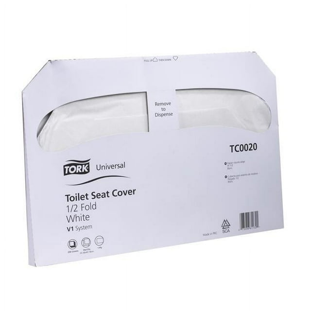 Free Shipping! Tork Toilet Seat Cover, 14.5" x 17", White, 20/Carton ...
