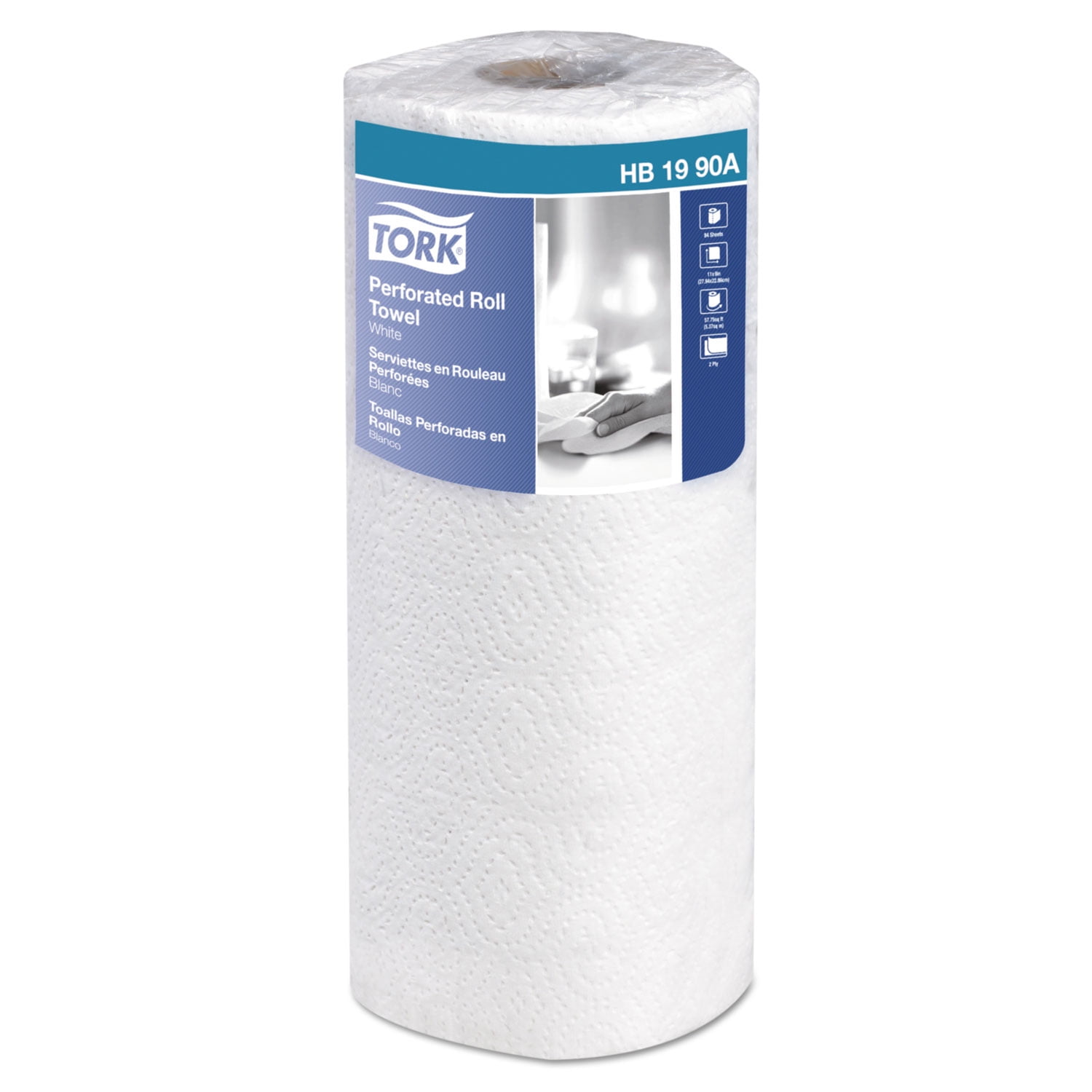 Tork Universal Perforated Towel Roll, 2-Ply, 11 x 9, White, 84/Roll ...