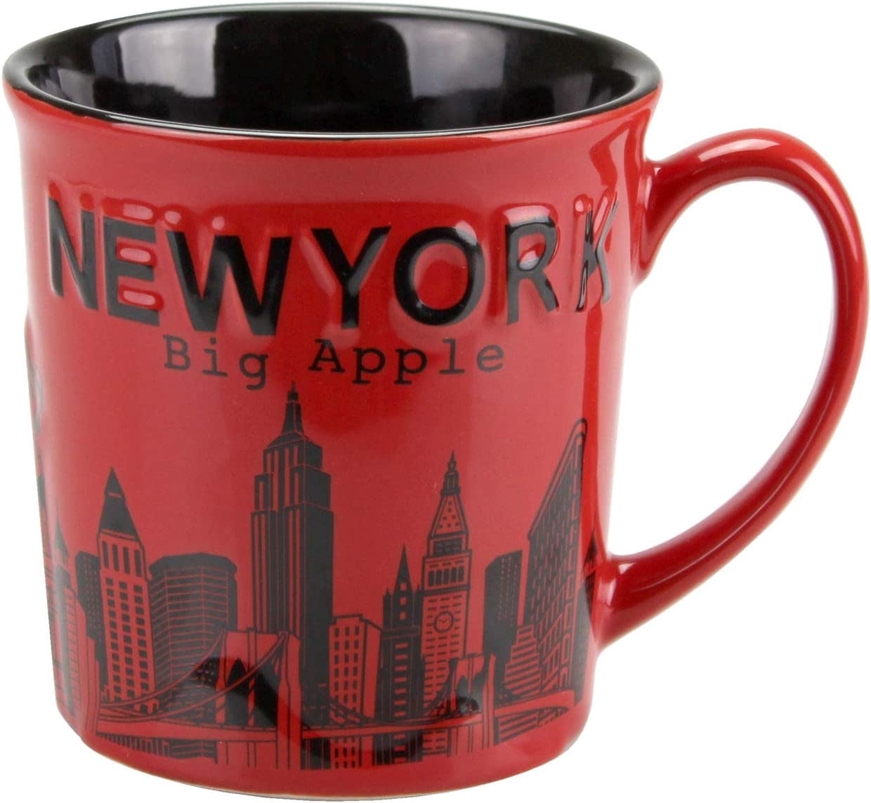 Torkia - New York Big Apple City Skyline Jumbo Ceramic Mugs - 12oz (Red ...