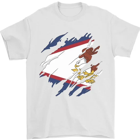 Torn Flag American Samoa T-Shirt - Walmart.com