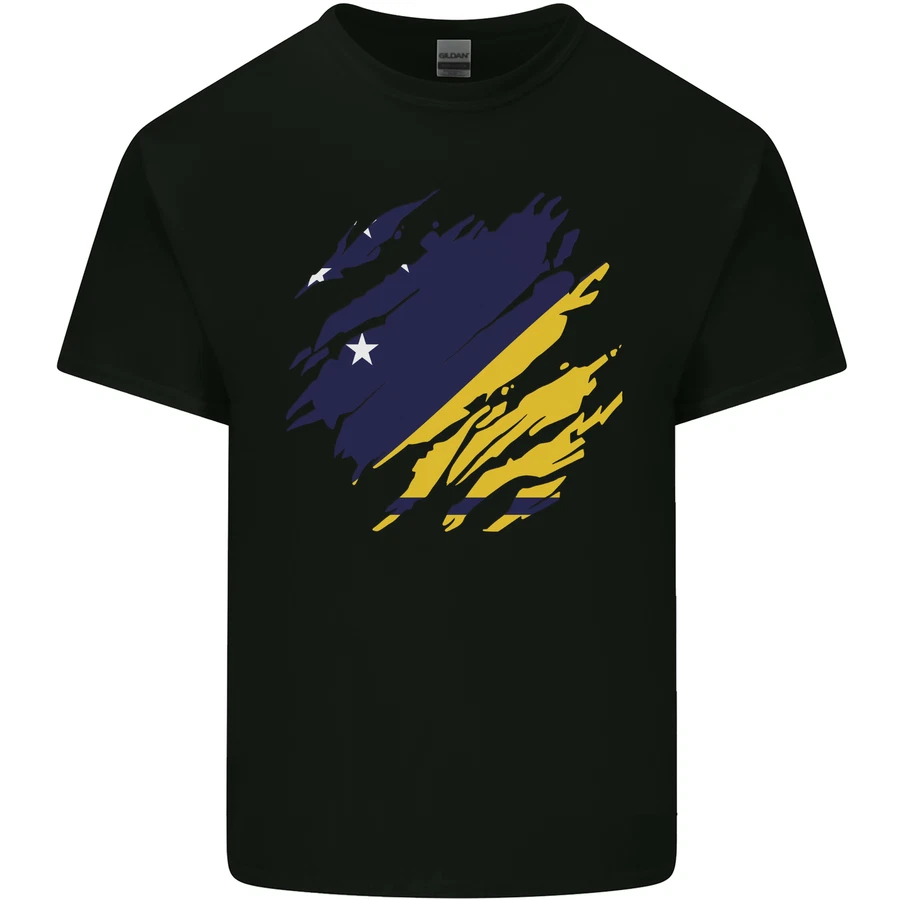 Torn Flag Tokelau Country Pride Heritage Light Cotton Tee Shirt,for ...