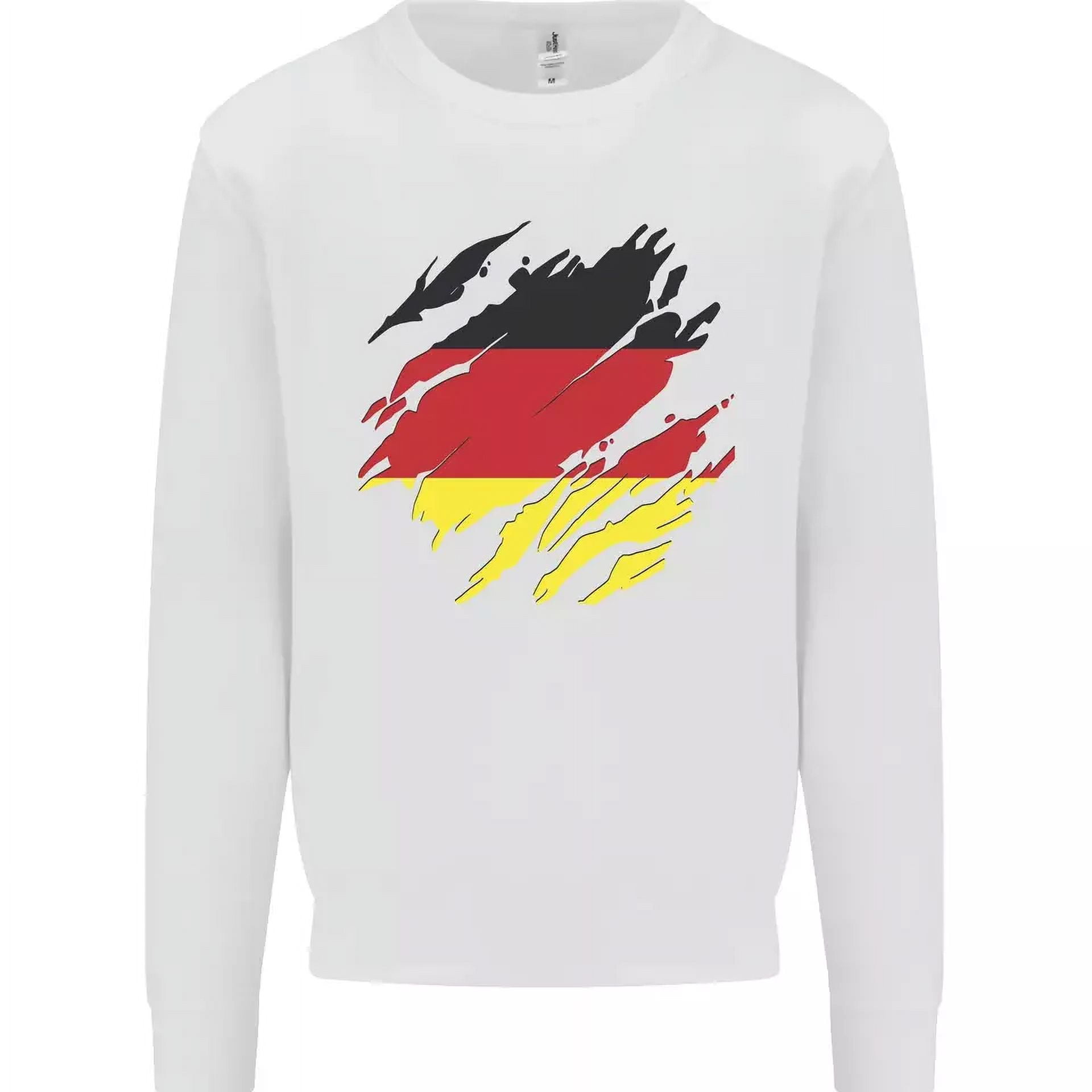 Torn Germany Flag German Day Football Mens Sweatshirt Jumper - Walmart.com