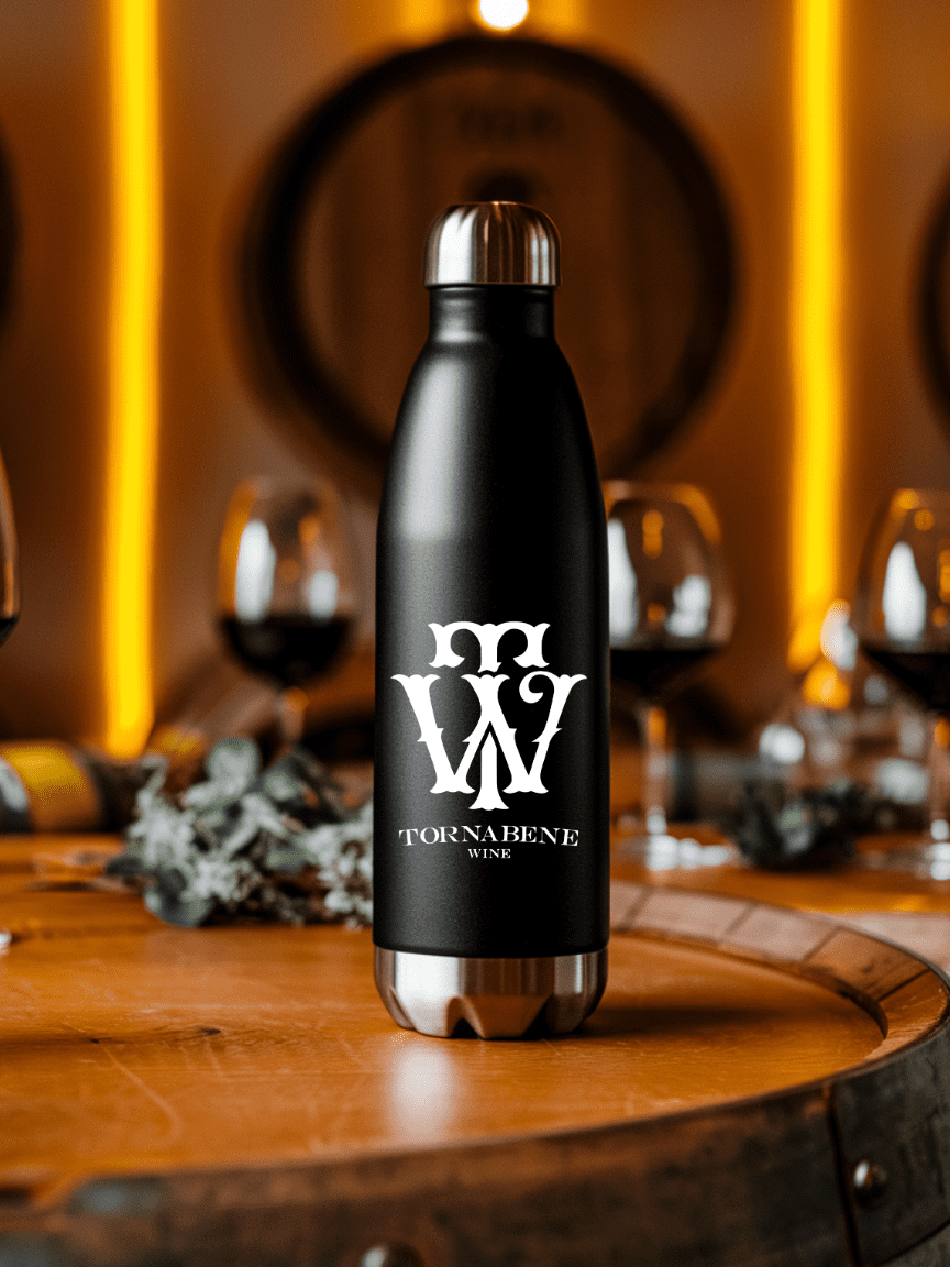 Tornabene Wine Logo - Stainless Steel Insulated Water Bottle 17 oz ...