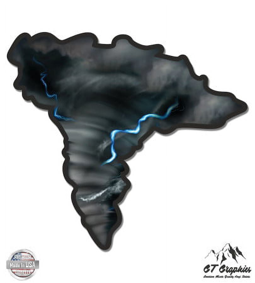 Tornado - 3" Vinyl Sticker - For Car Laptop I-Pad Phone Helmet Hard Hat ...