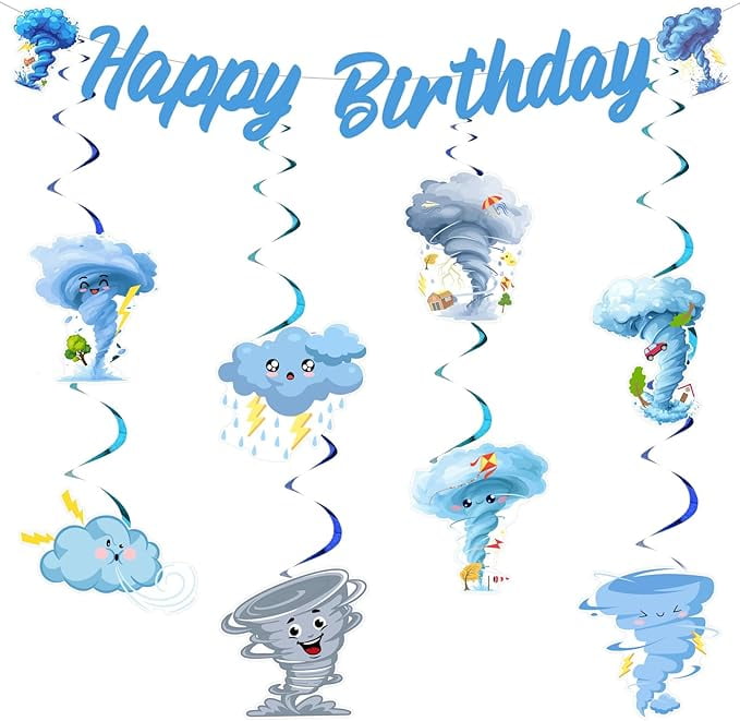 Tornado Birthday Party Decorations for Boy, Tornado Happy Birthday ...