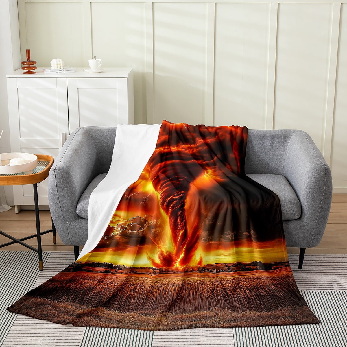 Tornado Blanket 30x40,Gold Lighting Throw Blanket Teens Adult,Nursery ...