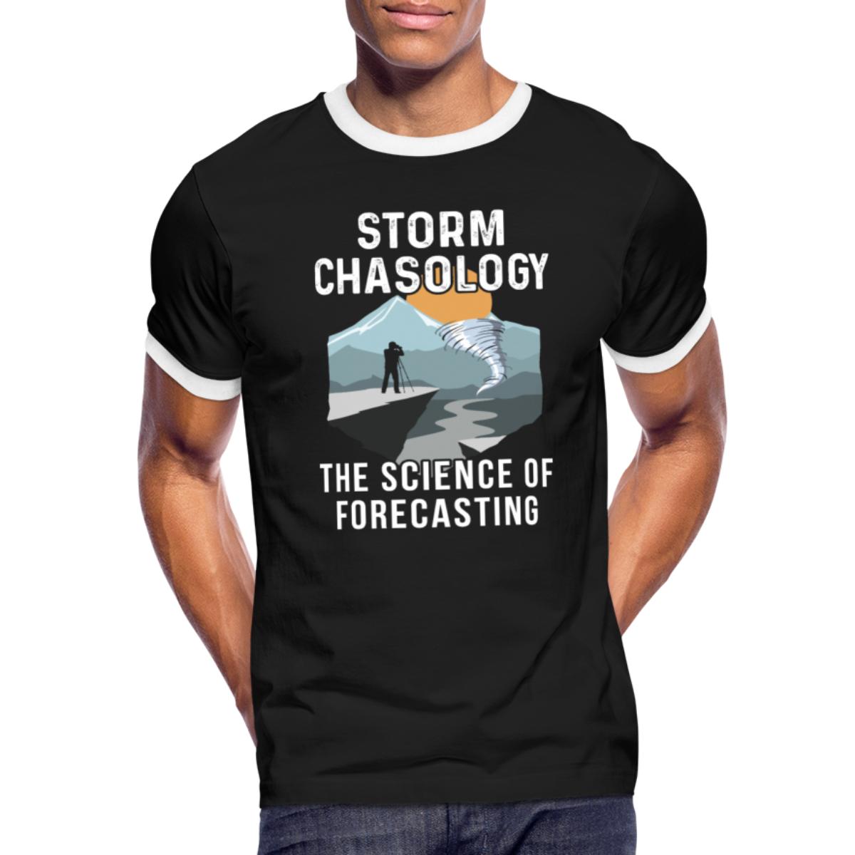 Tornado Chasing Design For A Storm Spotter Men's Ringer T-Shirt ...