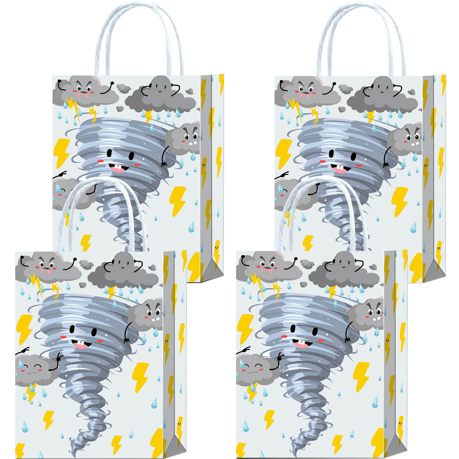 Tornado Gift Bags for SSF20 Twonado Fournado Birthday Supplies, Cartoon ...