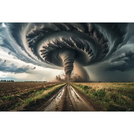Tornado Jigsaw Puzzle for Adults 1000 Pieces Fun Challenging ...