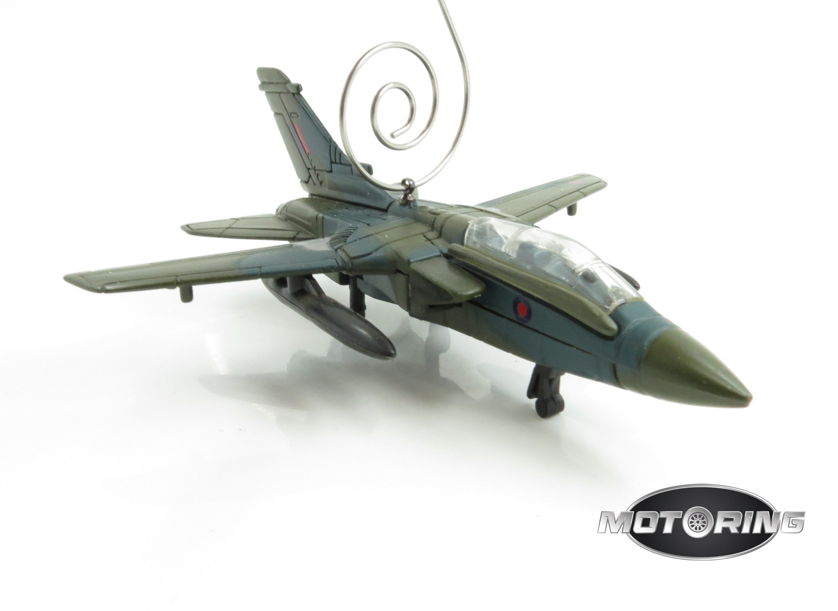 Tornado Plane Airplane Fighter Jet Rare Christmas Tree Ornament Diecast ...