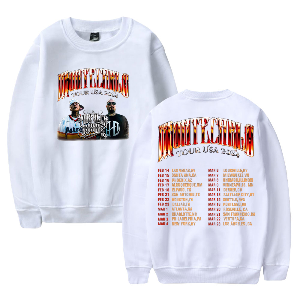 Tornillo Rapper Dharius Tour USA 2024 Merch Crewneck Long Sleeve ...