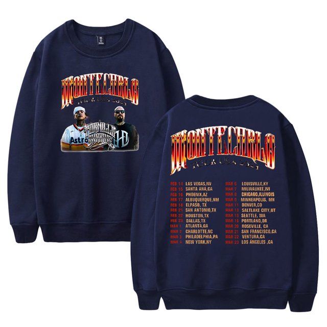 Tornillo Rapper Dharius Tour USA 2024 Merch Crewneck Long Sleeve ...
