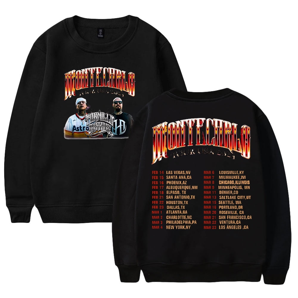 Tornillo Rapper Dharius Tour USA 2024 Merch Crewneck Long Sleeve ...