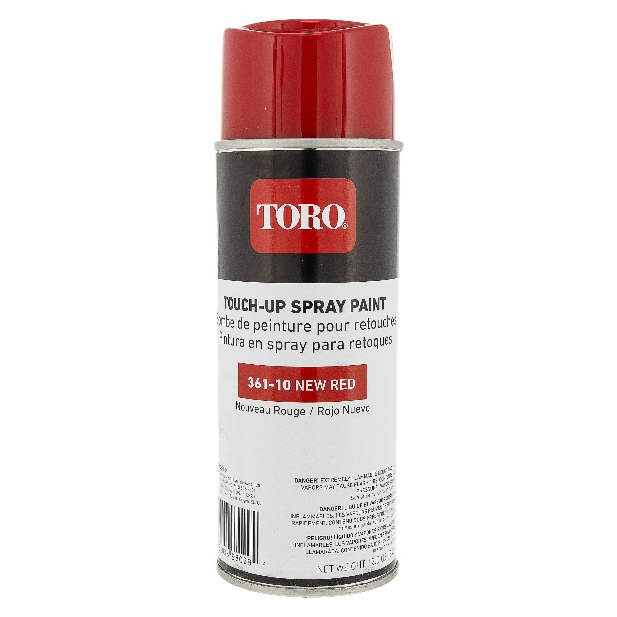 Toro 12 Ounce Spray Can of New Red Touch Up Paint - Walmart.com