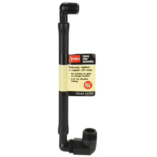 Toro 53785 Funny Pipe Flex Assembly, 3/4 in MNPT X 1/2 in MNPT, PVC ...