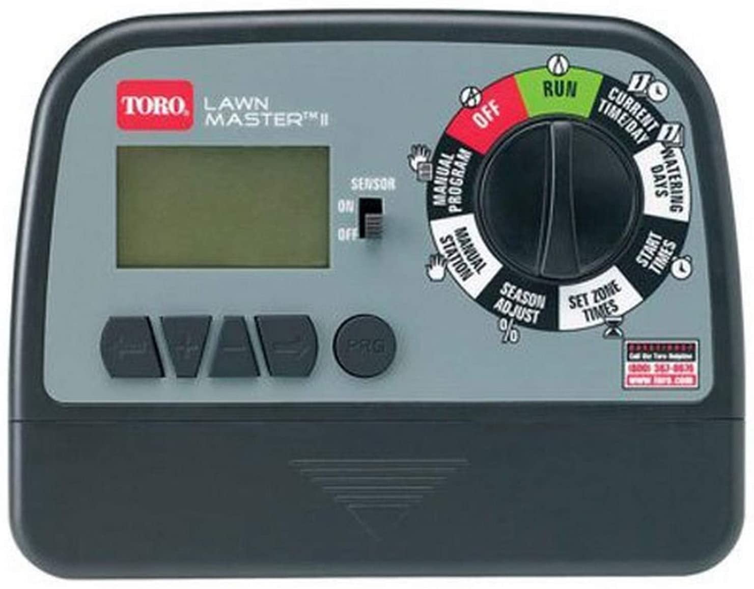 Toro 53806 Lawn Master II 6-Zone Landscape Sprinkler System Water Timer ...