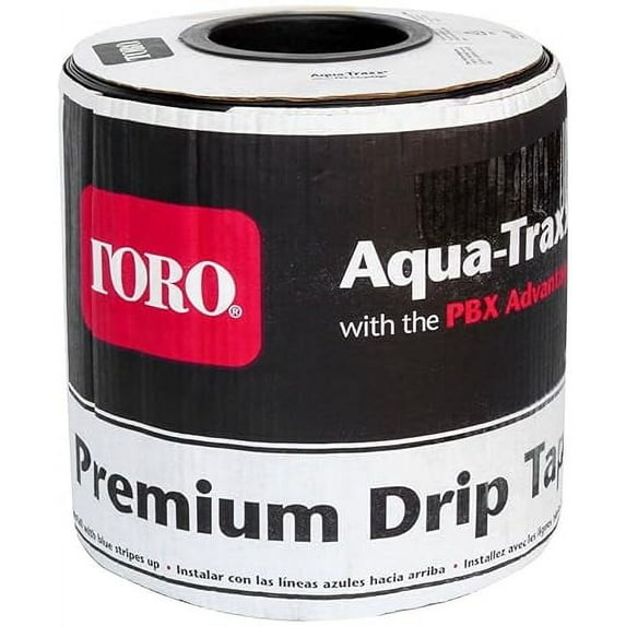 Toro Aqua-Traxx - 5/8" Drip Tape, 8 mil, 8", 0.34 GPM/100', 2, 000 ...
