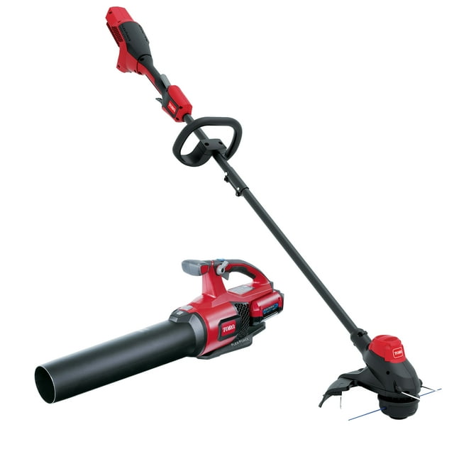 Toro Flex-Force 60V Max Electric Cordless Leaf Blower & 13'' Weed Eater ...