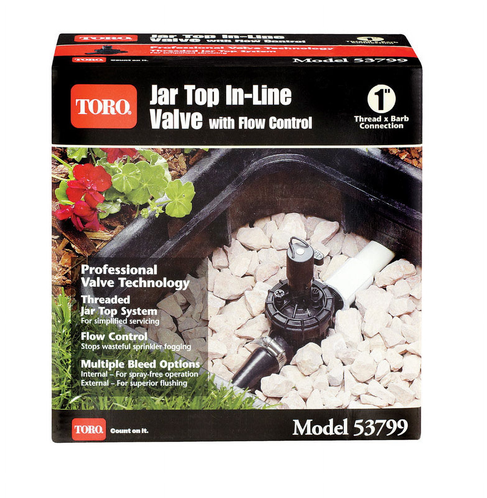 Toro Male NPT x Barb Jar Top Valve 1 in. 150 psi - Walmart.com