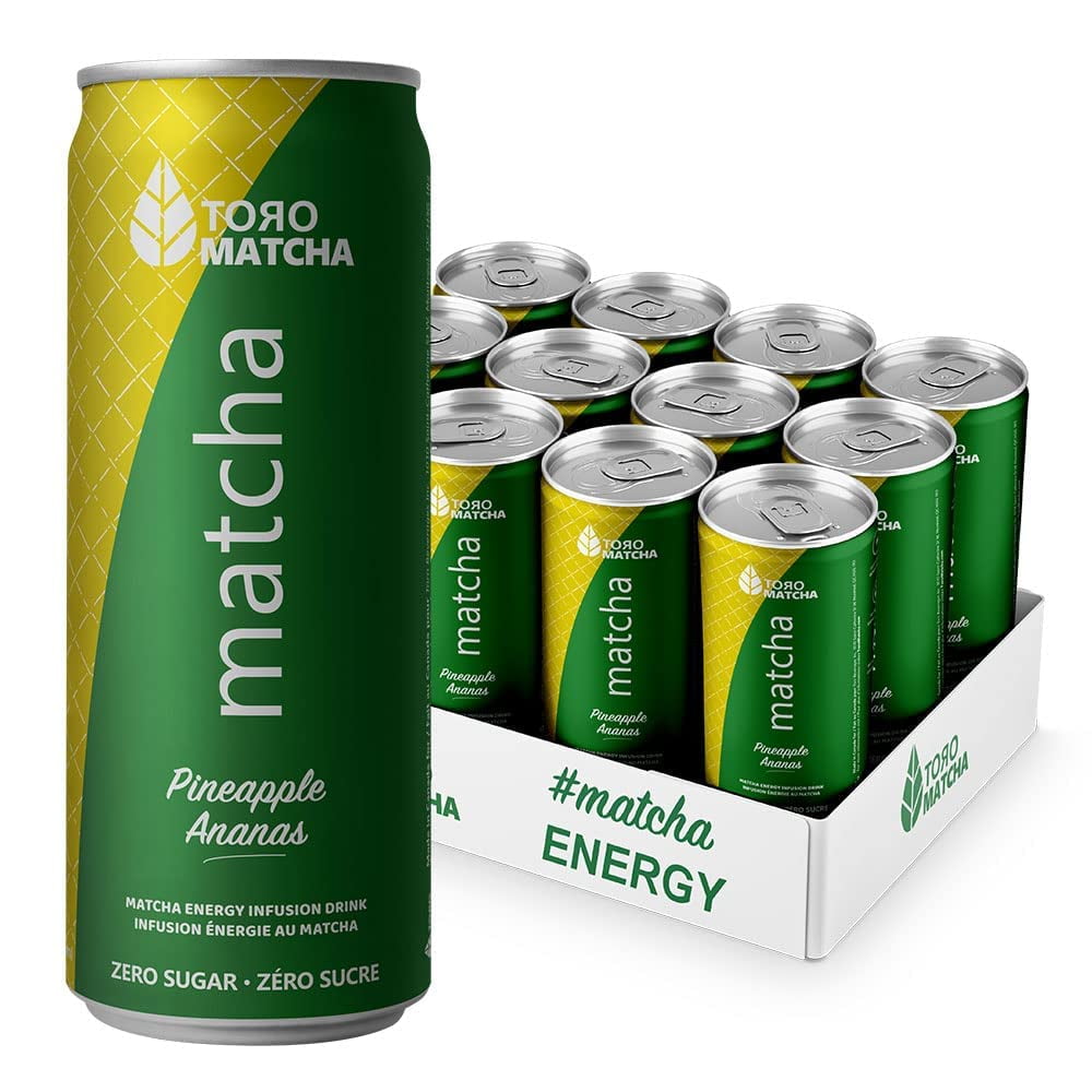 Toro Matcha Ready-to-Drink Sparkling Pineapple 12 fl oz (Pack Of 12 ...