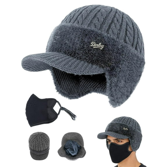 Torocky ColdShield Trapper, Coldshield Trapper Hat, Winter Knit Hat with Ear Flaps, Thickened ...