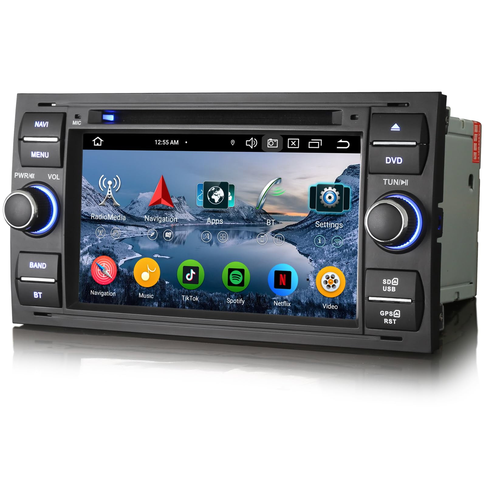 Torovo [4+64GB] 8 Core Android 13 Car Stereo for Ford S/C-Max Focus ...