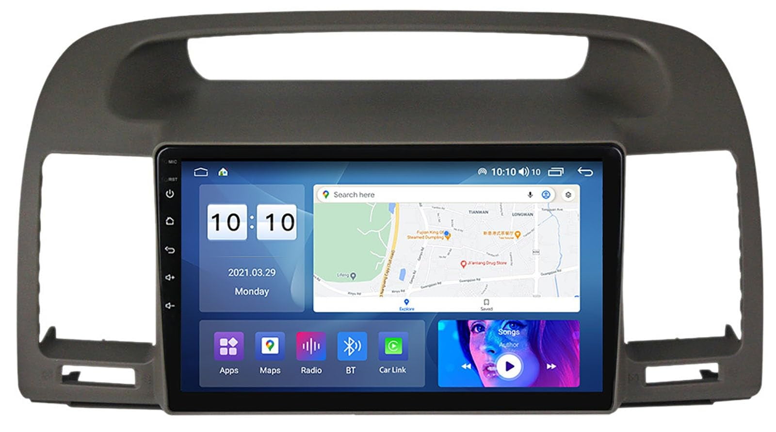 Torovo Android 12 GPS Navigation Car Stereo for T-oyota Camry 2002-06 ...