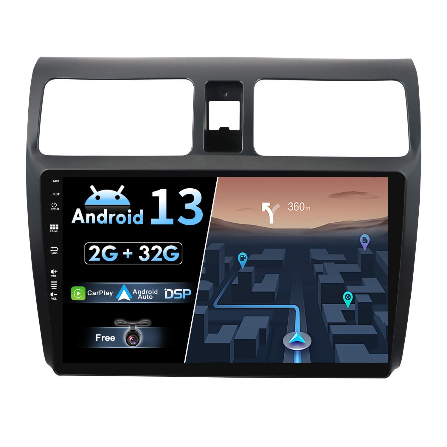 Torovo Android 13 IPS Car Stereo For SUZUKI SWIFT (2005-2016) Head Unit ...