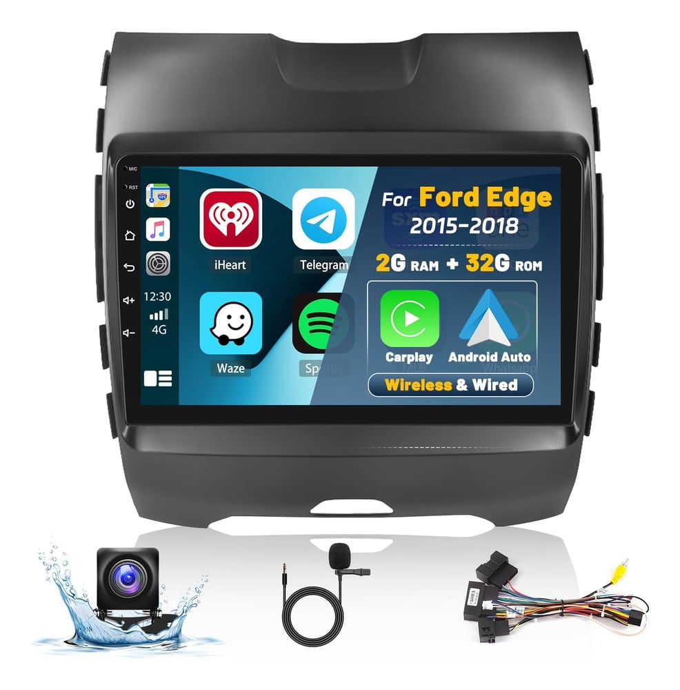 Stereo for Ford Edge 2015-2018 2+32g Android Carplay GPS - Walmart.com