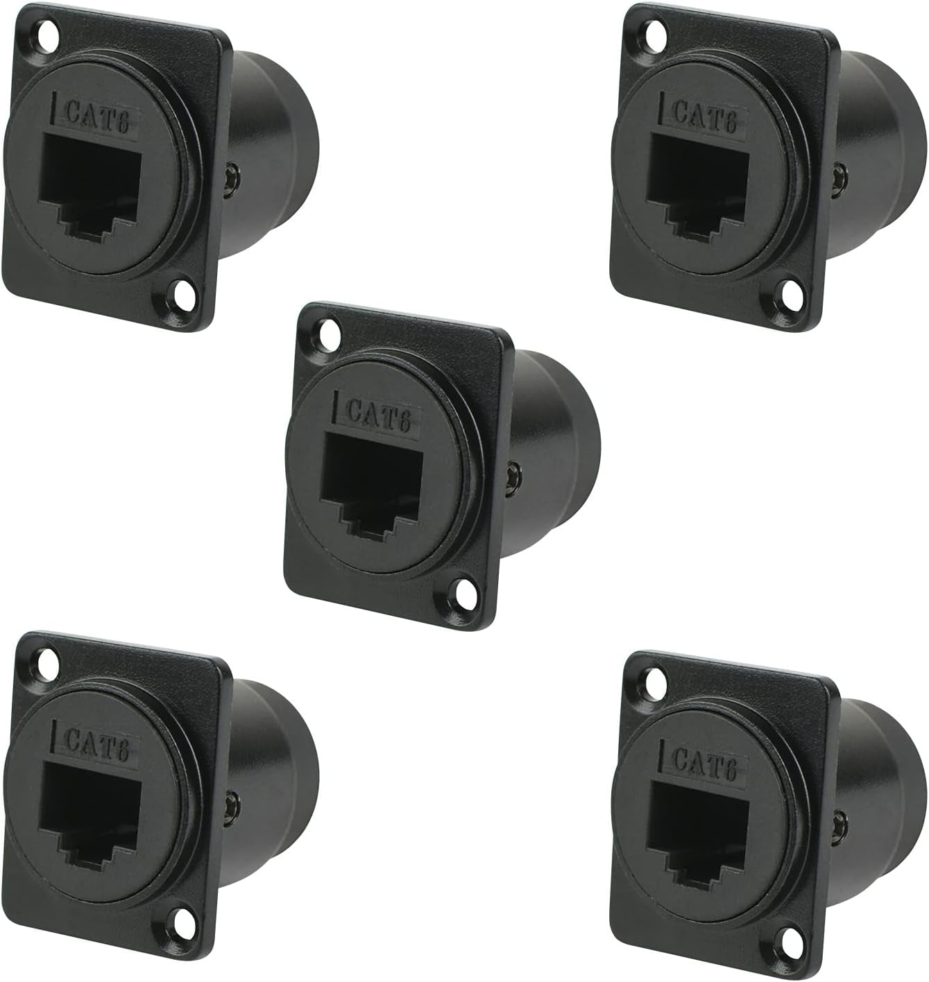 Toronce CAT6 D Series Panel-Mount Connector | D-CAT6 EtherCon P-Through ...