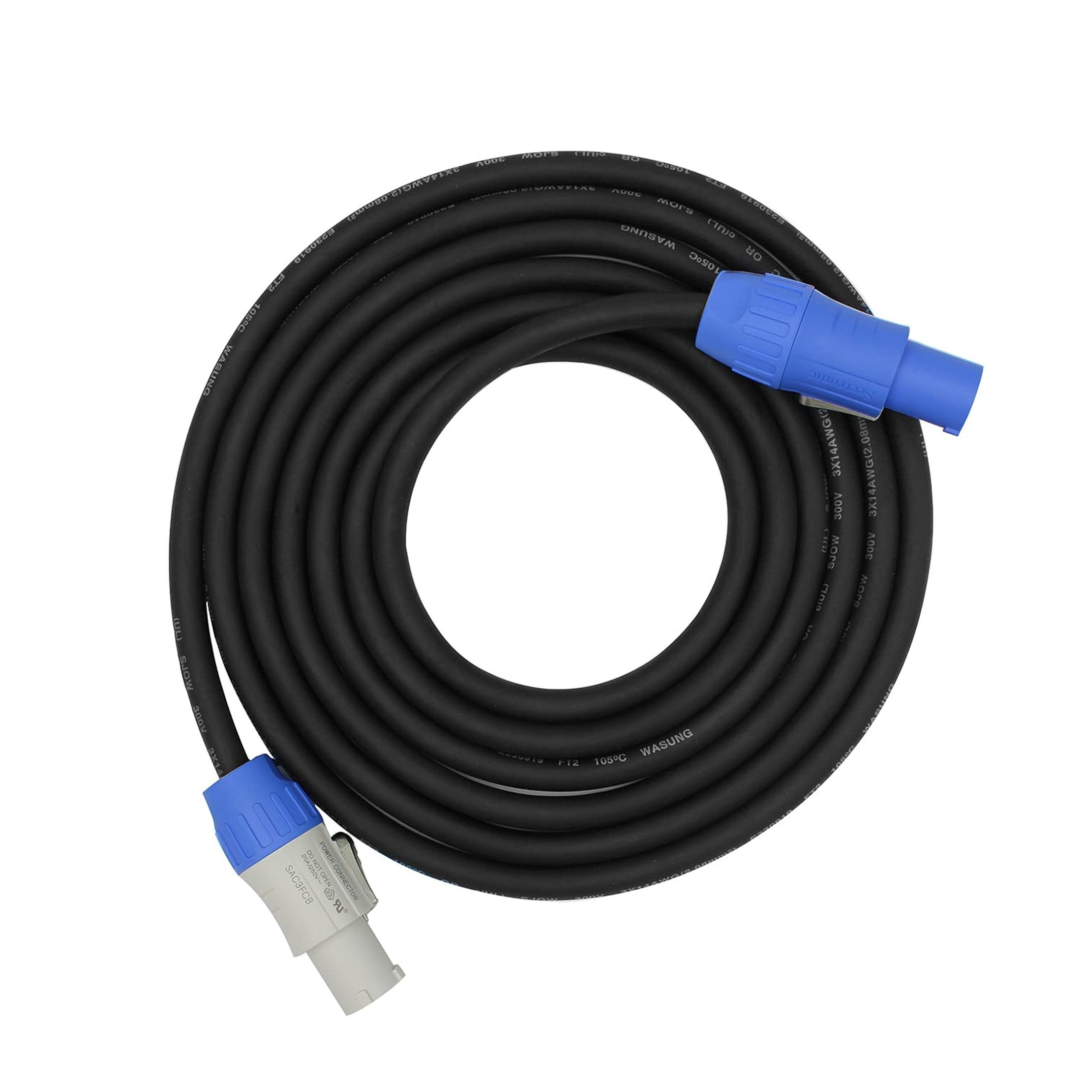 Toronce Custom PowerCon 14 AWG AC Cable for LED Moving Head Lights 6Ft ...