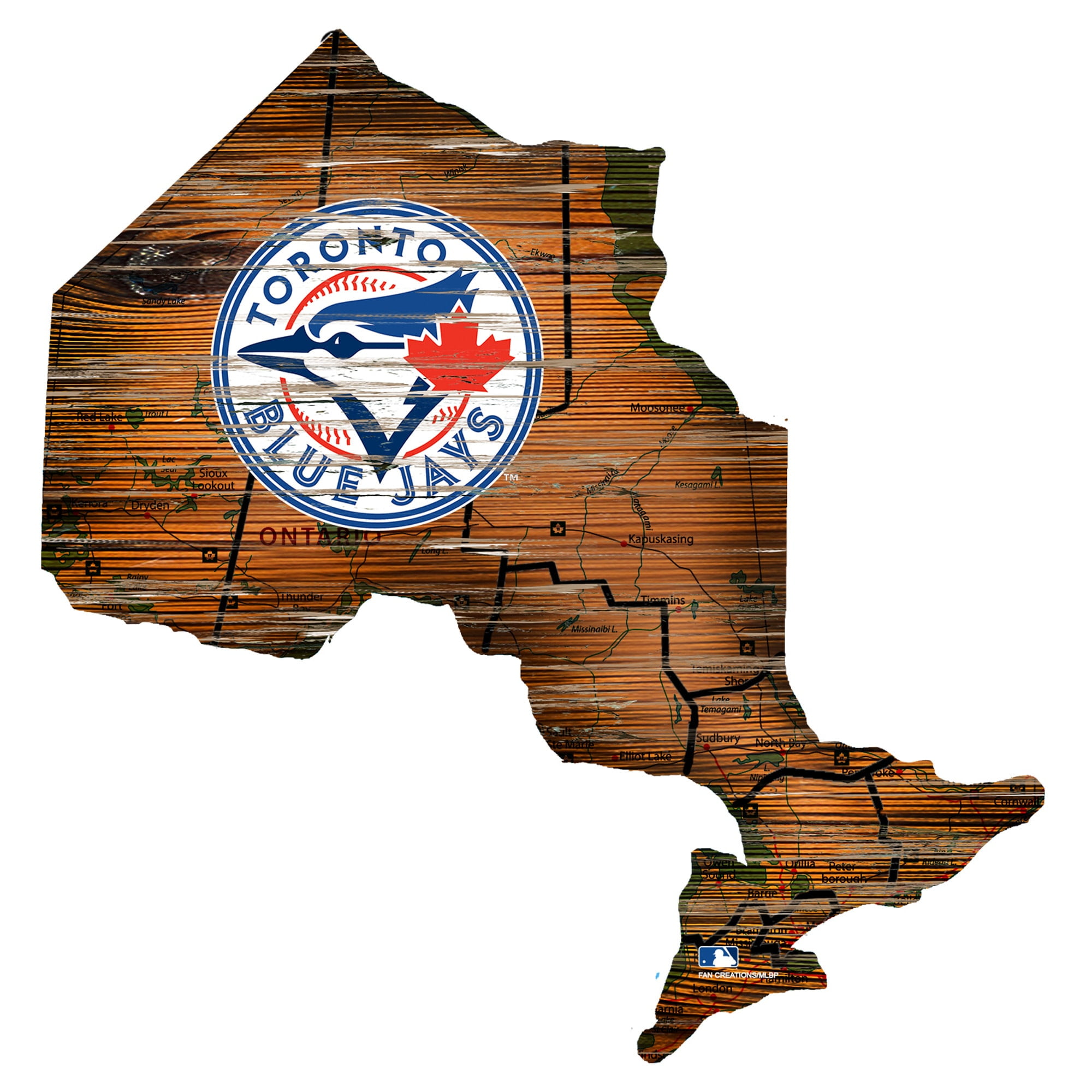 Toronto Blue Jays 12'' Road Map State Cutout Sign - Walmart.com
