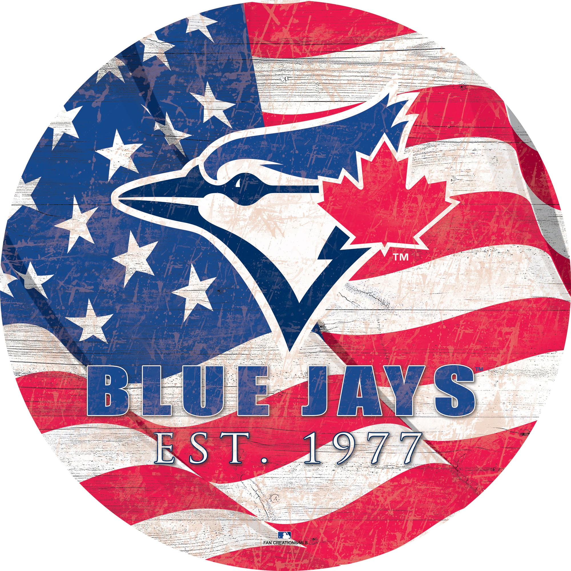 Toronto Blue Jays 12" Team Color Flag Sign - Walmart.com