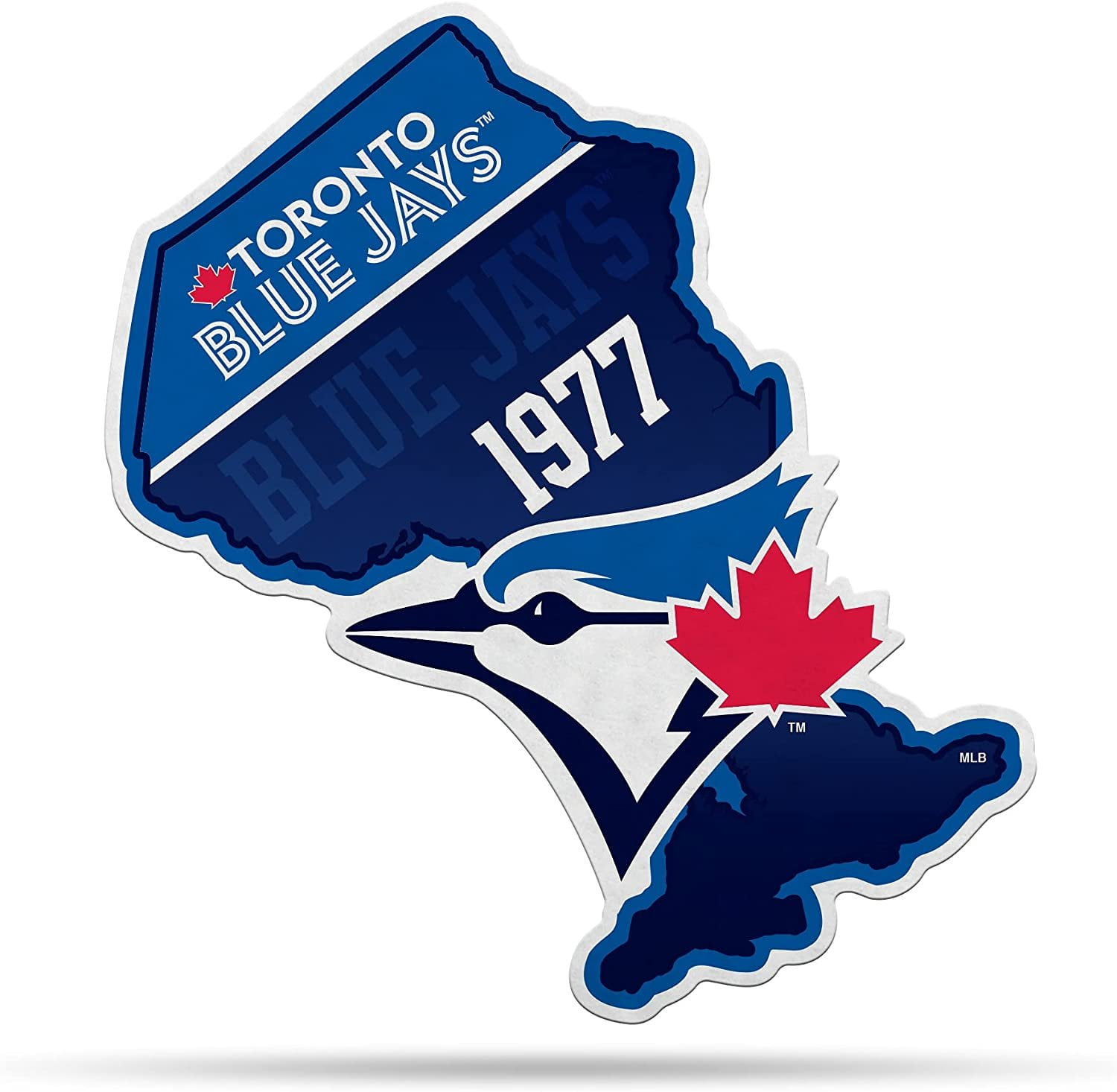 Toronto Blue Jays Soft Felt Pennant, State Design, Shape Cut, 18 Inch ...