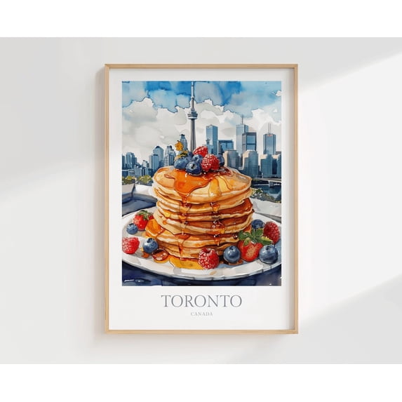 Toronto Canada Wall Art Home Decor Poster Maple Syrup Poster, Stretched ...