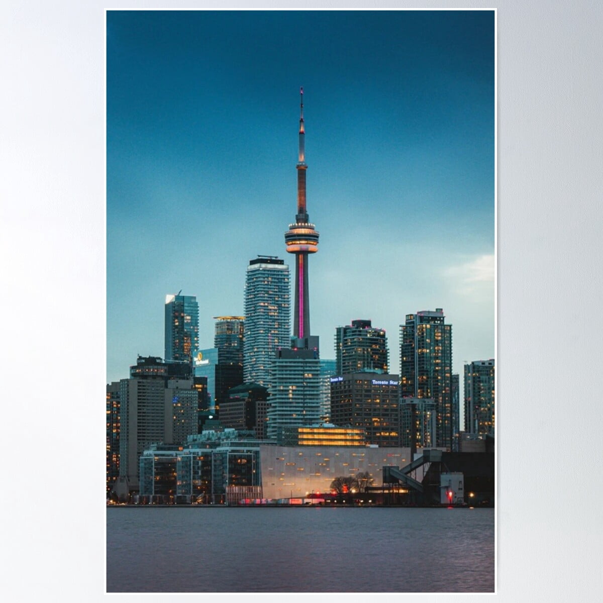 Toronto, Cn Tower Poster Wall Art, Modern Wall Decor, 16x24 UNFRAMED ...