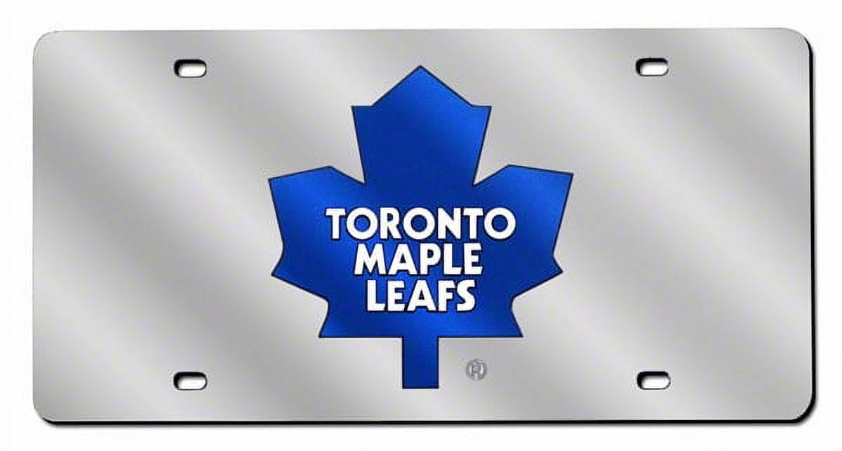 Toronto Hockey Maple Leafs Classic Logo Mirror Look LASER License Plate ...