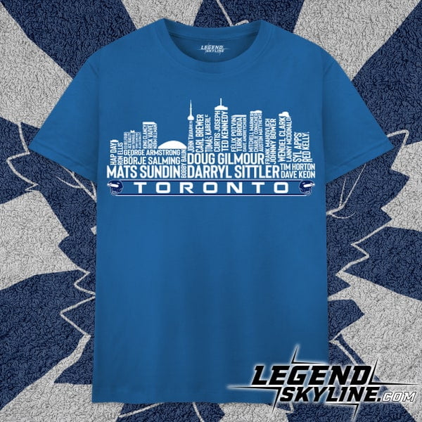 Toronto Hockey Team All Time Legends, Toronto City Skyline shirt ...