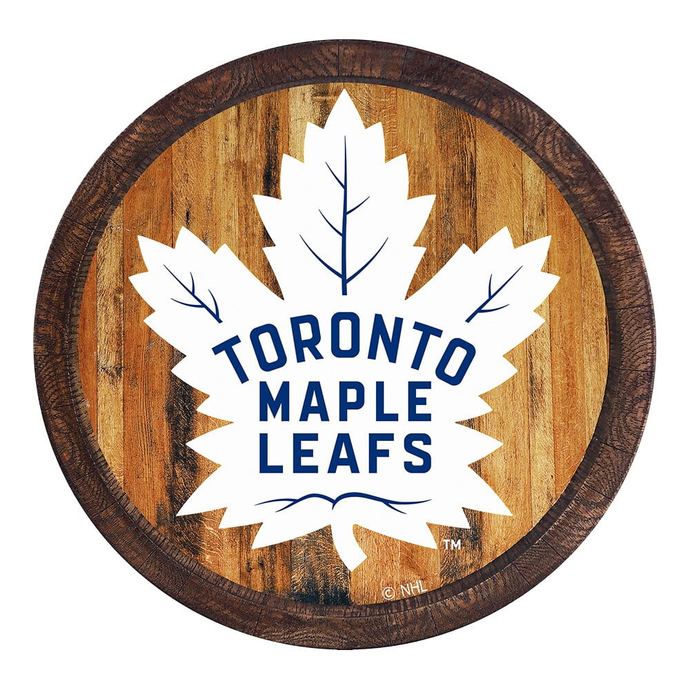 Toronto Maple Leafs 21'' x 21'' Color Logo Faux Barrel Top Sign ...
