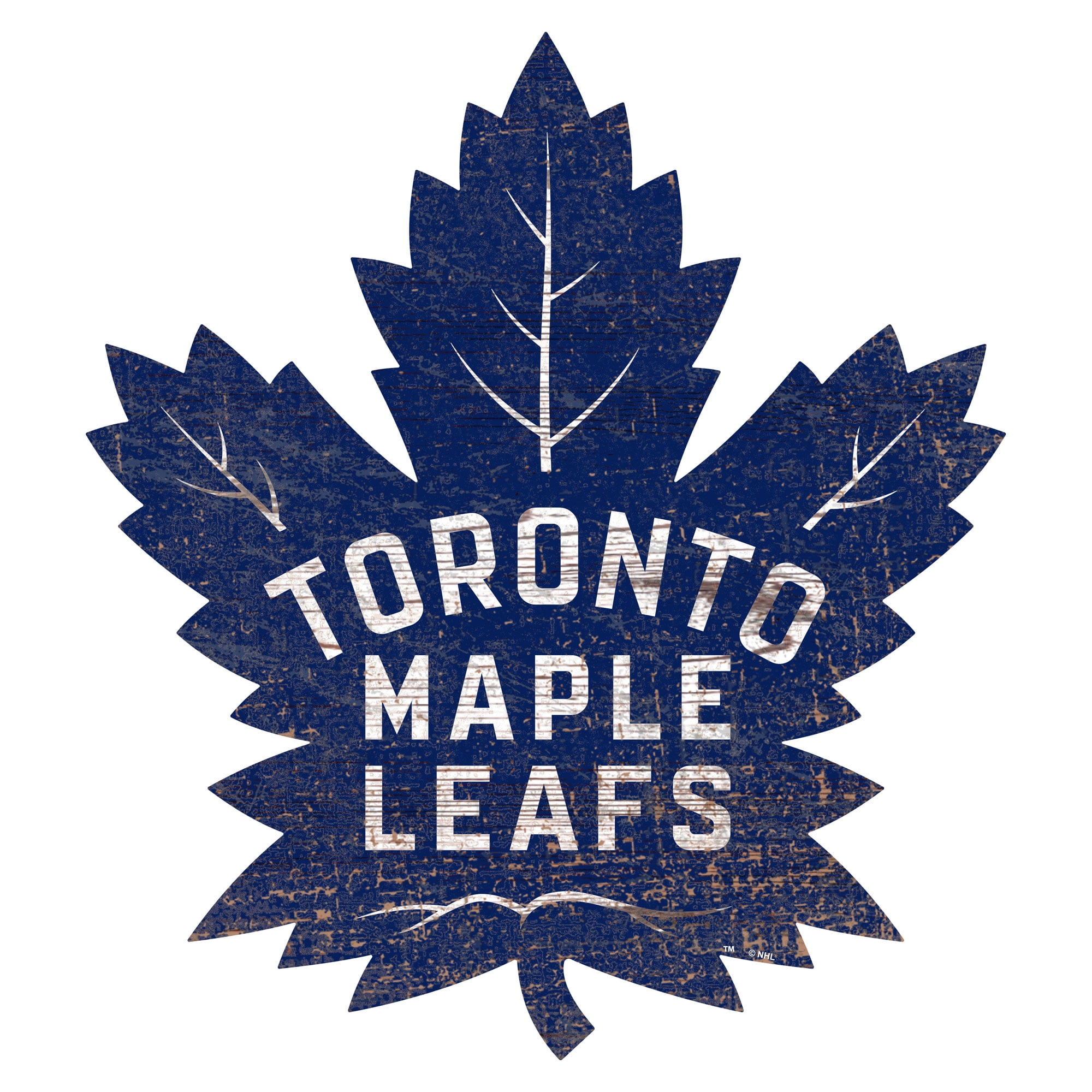 Toronto Maple Leafs 24'' x 24'' Distressed Logo Cutout Sign - Walmart.com