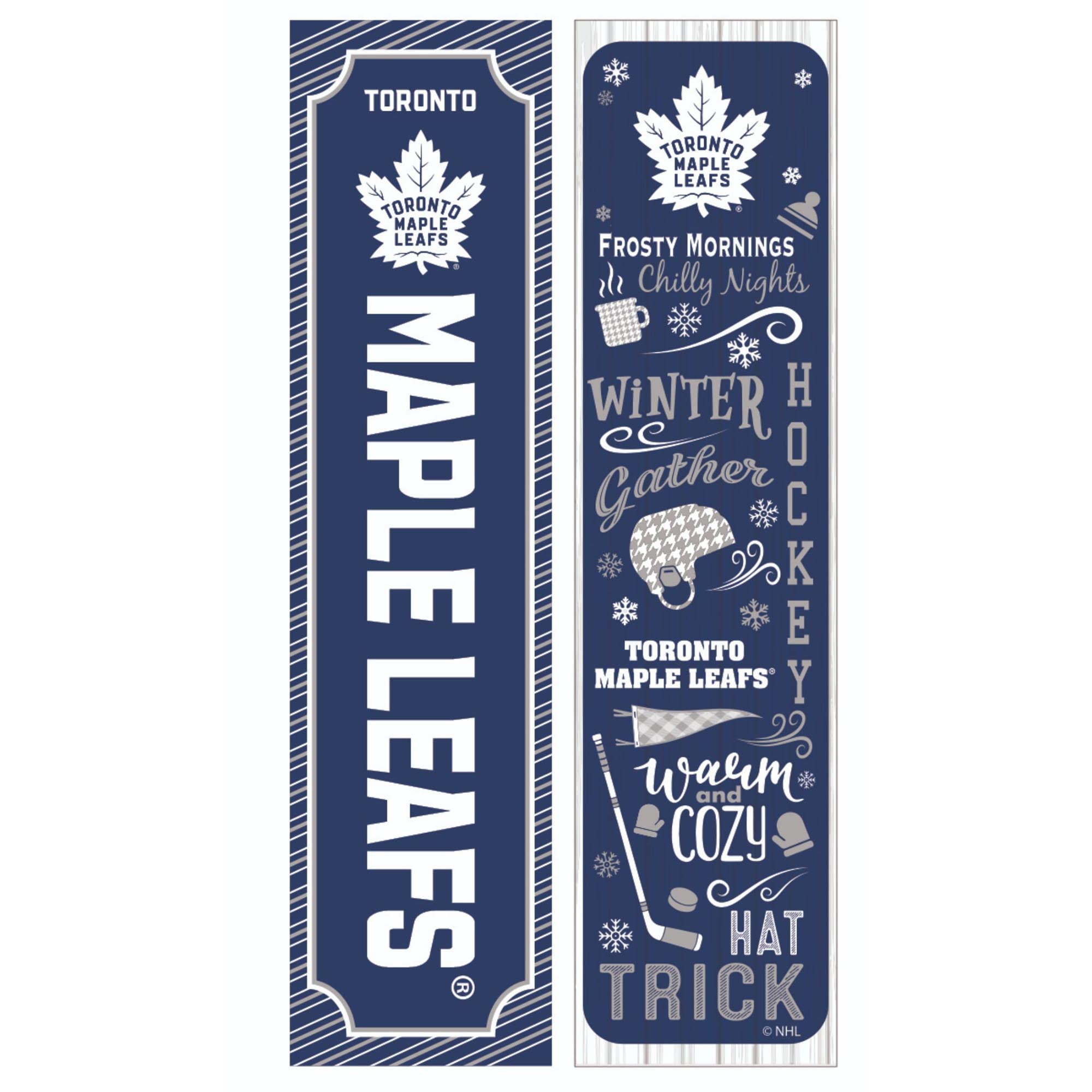 Toronto Maple Leafs 47" Double Sided Winter Leaner Fan Sign - Walmart.com