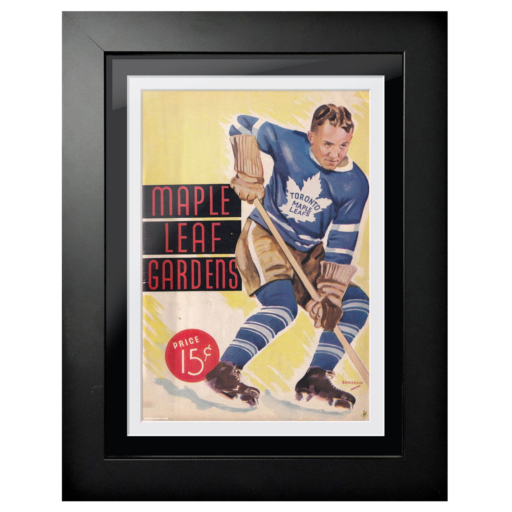 Toronto Maple Leafs Framed Program 18'' x 14'' Cover Art Print ...