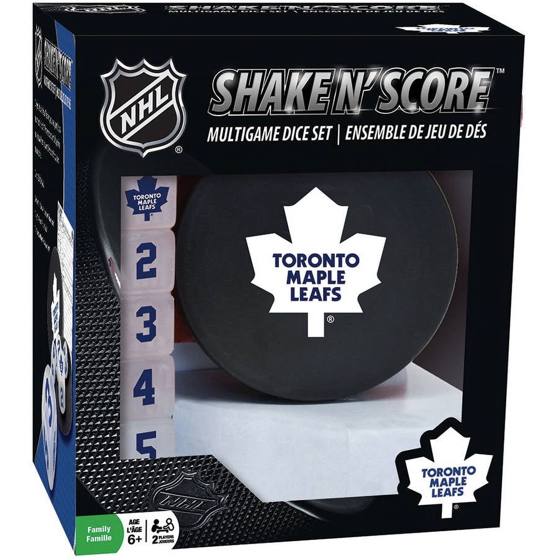Toronto Maple Leafs Shake n Score Dice Game, Hockey by Masterpieces ...