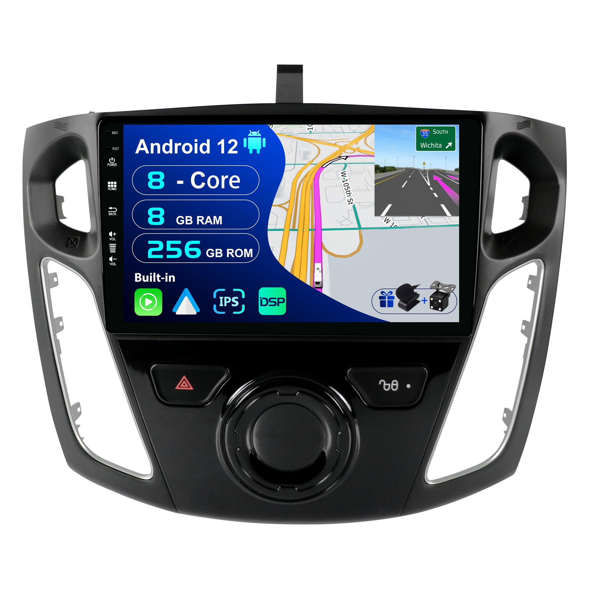 Torovo - [8G+256G, 8-Core] - Android 12 IPS Car Stereo For Ford Focus ...
